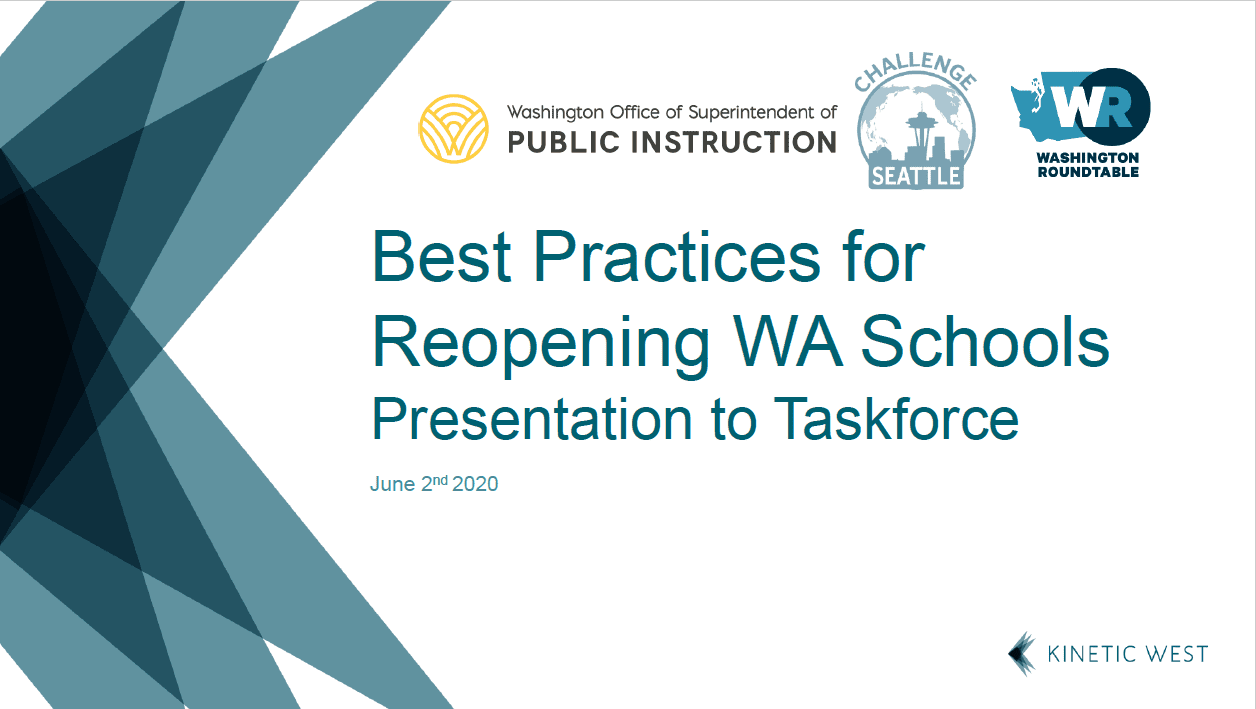 COVID: Best Practices for Reopening WA Schools | Challenge Seattle